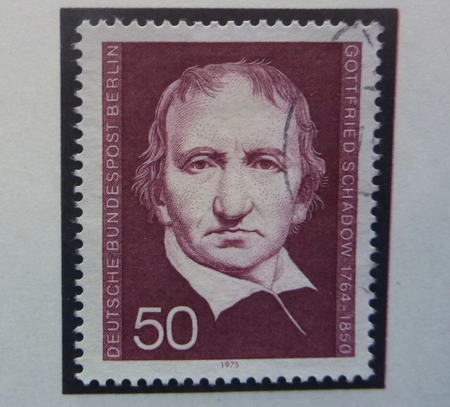 GERMANY 1975 125TH Anniversary Death of Gottfried Schadow Used Stamp ...