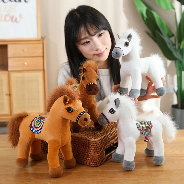 CHINESE ZODIAC YEAR Of The Horse Plush Toy With Soft Short Pile For New ...