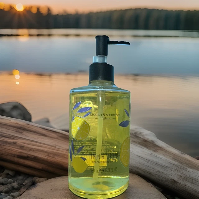 🆕ASQUITH & SOMERSET 🍋 BOTTIGLIA VETRO RICARICABILE AL LIMONE VERBENA ...