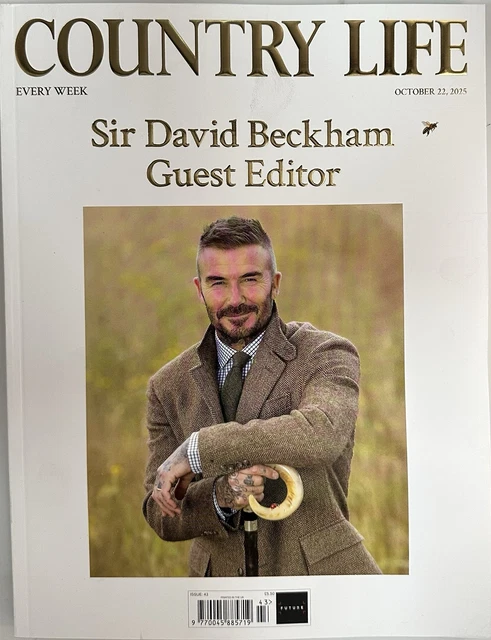 COUNTRY LIFE MAGAZINE 22nd Oct 2025 Sir David Beckham Guest Editor £10. ...