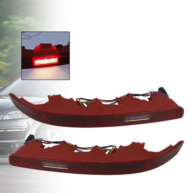 L+R REAR BUMPER Reflector Tail Brake Light Fog Lamp Pour Audi Q7 4L 06 ...