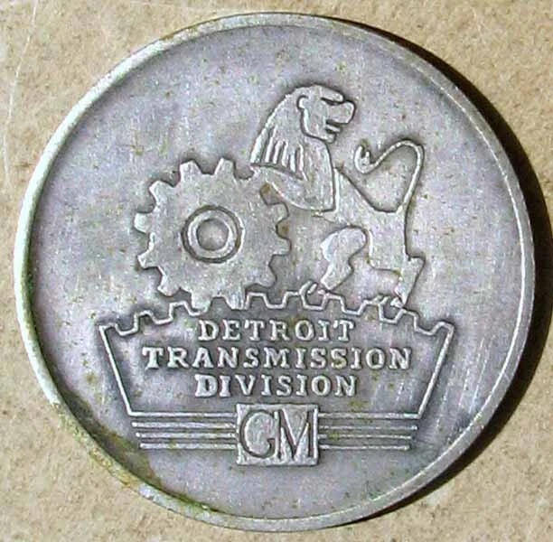 NOS SILVER 1954 GM TOKEN Buick Cadillac Chevrolet Oldsmobile Pontiac # ...