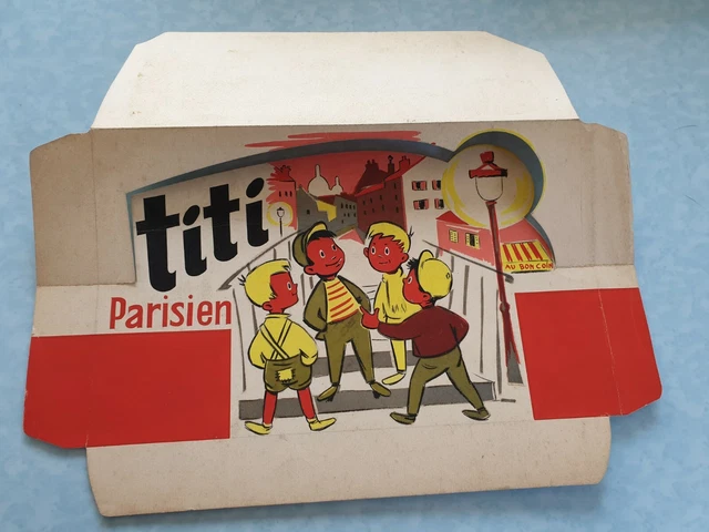 MAQUETTE PRÉSENTOIR PUBLICITAIRE en carton TITI PARISIEN illustrateur ...