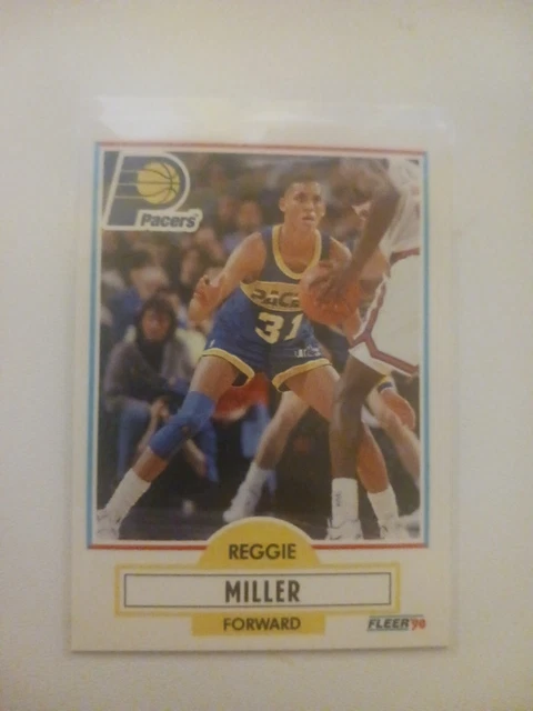 1990-91 CARTE DE basketball Fleer Reggie Miller Base Indiana Pacers ...