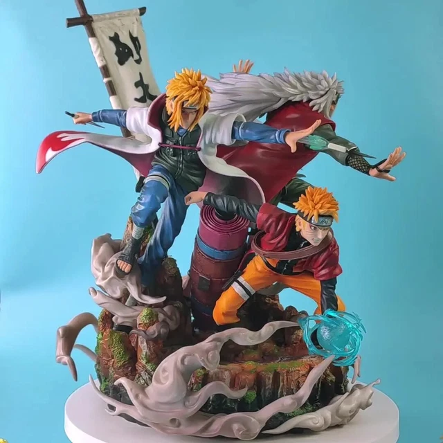 GRANDE FIGURINE COLLECTION Naruto Shippuden Uzumaki Jiraya Minato de 41 ...