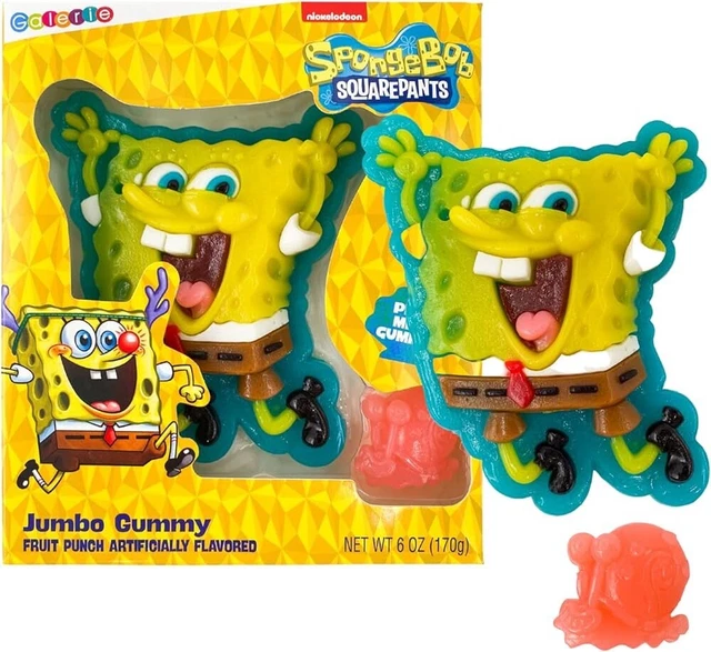 GALERIE SPONGEBOB SQUAREPANTS Fruit Punch Gummy Candy Mini Gary Snail ...