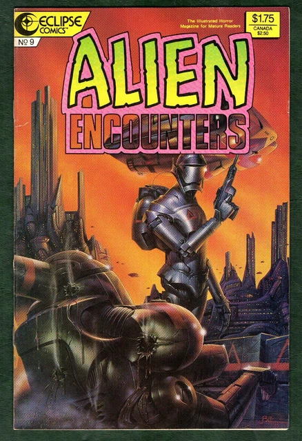 MAGAZINE DE BANDE dessinée Eclipse 1986 Alien Encounters 9, John Bolton ...