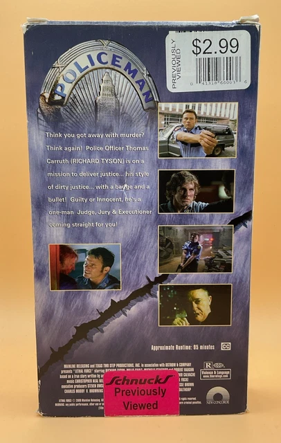 LETHAL FORCE VHS Richard Tyson Former Rental **Buy 2 Get 1 Free** £12. ...