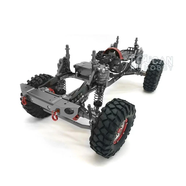 455MM RC CARS 1/10 AXIAL SCX10 CNC Rock Crawler Chassis Upgraded Tires ...