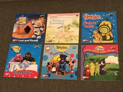 BBC CBEEBIES BOOKS x 6 tweenies, teletubbies, fimbles etc daily mirror ...