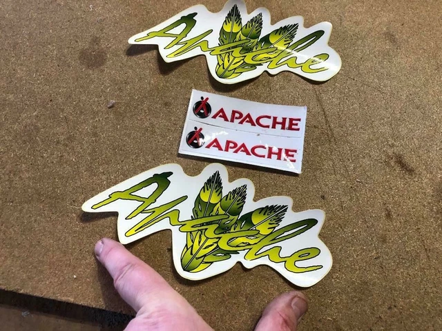 APACHE KIDS QUAD 100cc DECAL STICKER KIT, TANK STICKERS, APACHE RLX 100 ...