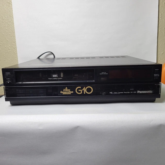 PANASONIC NV-G10 FRONT Loading VHS Video Cassette Recorder Tested ...