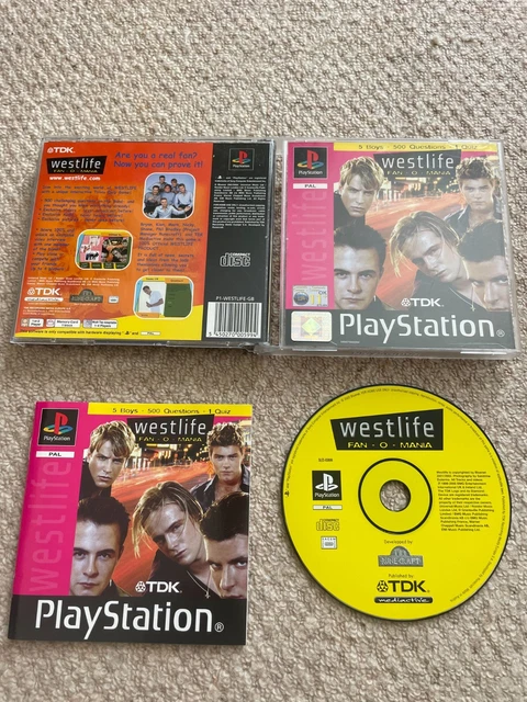 WESTLIFE: FAN-O-MANIA - PlayStation 1 PS1 Complete PAL £18.26 - PicClick UK