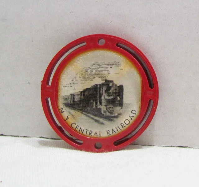 KELLOGG'S PEP MAGIC EYE CEREAL PREMIUM DISC c. 1951 NY CENTRAL RAILROAD ...