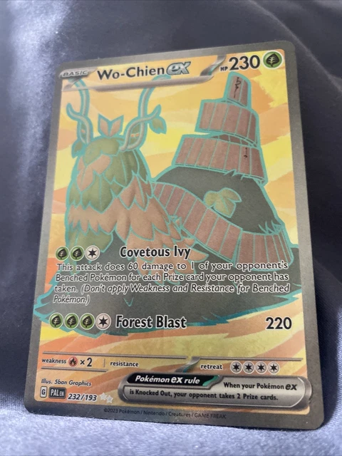 POKEMON CARD PALDEA Evolved 232/193 Wo-Chien ex Pokemon Full Art Secret ...