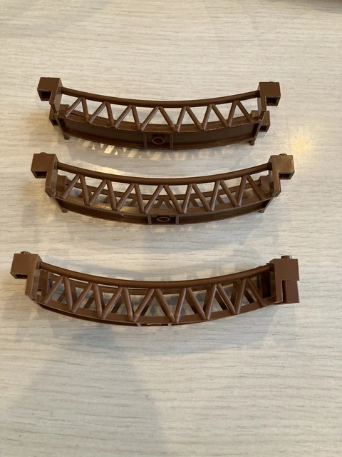 LEGO ROPE BRIDGE 2549 old brown vintage suspension pirate castle jungle ...