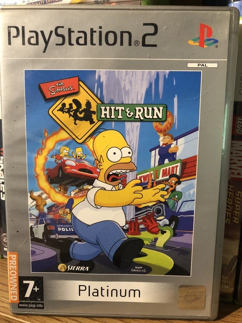 THE SIMPSONS HIT and Run Sony PS2 Game Platinum Disc Expertly ...