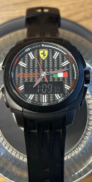 SCUDERIA FERRARI RUBBER Strap Mens Quartz and Digital Watch £26.72 ...