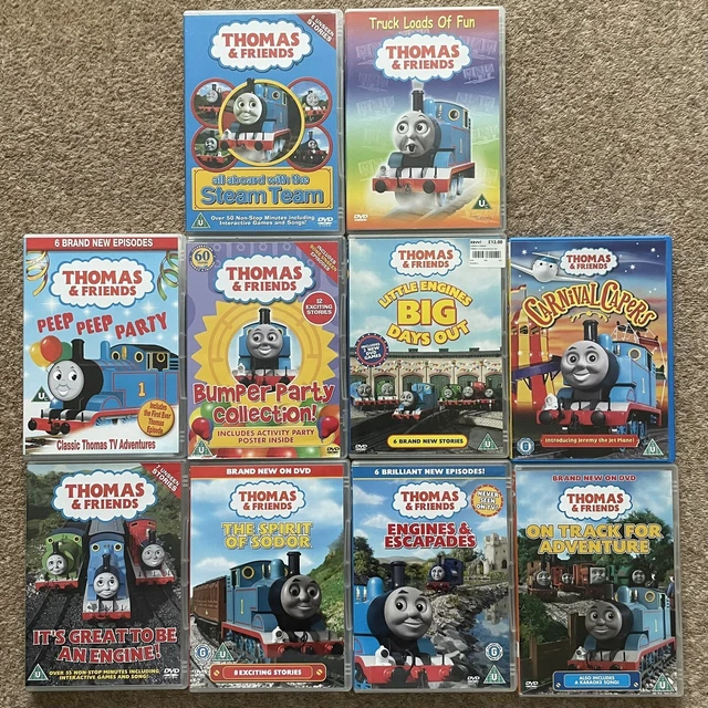 THOMAS THE TANK Engine & Friends, DVD Bundle / Job Lot Of 10, Genuine ...
