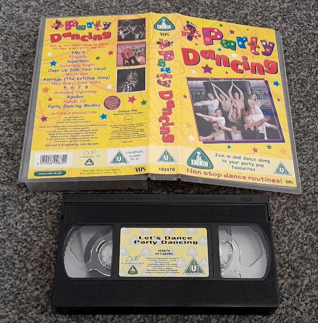 LET'S DANCE PARTY Dancing Non Stop Dance Routines Pal Vhs Video Kids ...