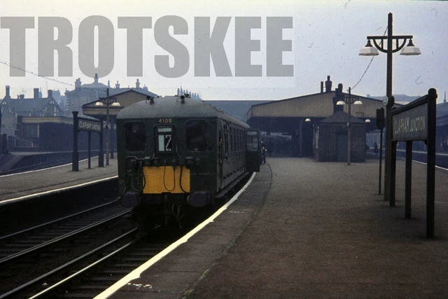 35MM SLIDE BR British Rail Electric EMU Class 405 4108 Clapham Jct 1965 ...