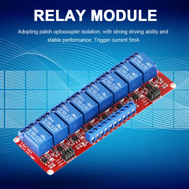 1/2/4/8 CHANNEL RELAY Switch Module with Optocoupler 5V 12V 24V (8 ...