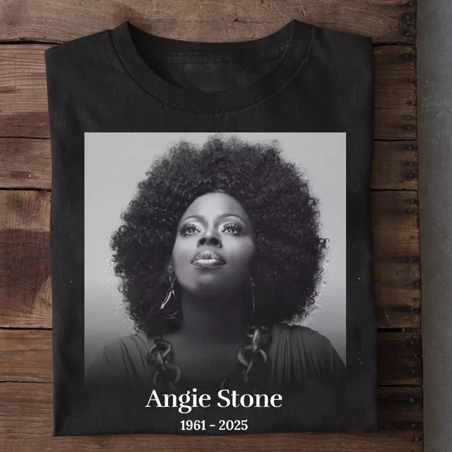 REMEMBERING ANGIE STONE 1961-2025 Classic Black All Size T-Shirt £18.52 ...