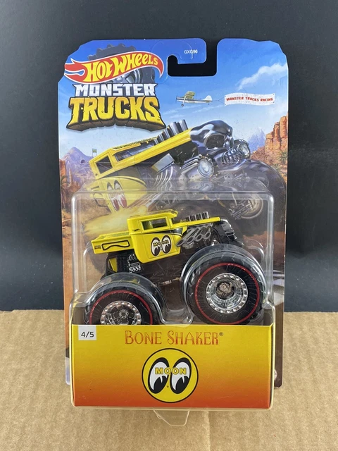 HOT WHEELS MONSTER Trucks Moon Bone Shaker 4/5, 1/64, LIVRAISON PEIGNE ...