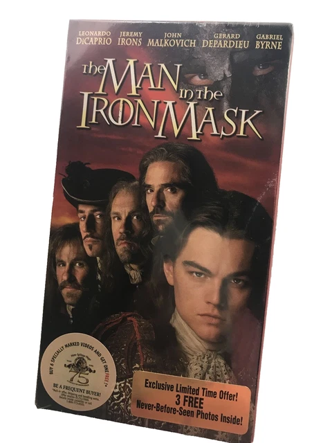THE MAN IN the Iron Mask VHS Tape 1998 New & Sealed!!! With Leonardo ...