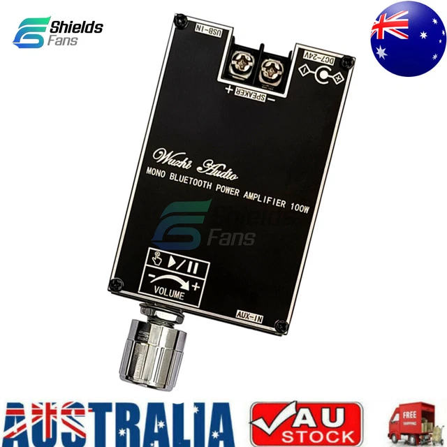 ZK-1001B MONO 100W Bluetooth Audio Power Amplifier Module TWS DC7-24V ...