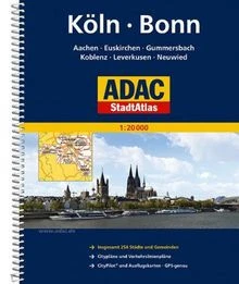 ADAC STADTATLAS KÖLN, Bonn: Aachen, Euskirchen, Gummersbac... | Livre | état bon EUR 19,73 ...