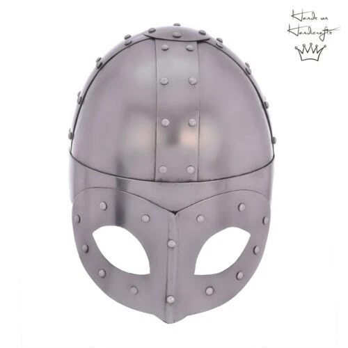 MEDIEVAL KNIGHT VIKING Armor Skeleton Mask Solid Steel Crusader Battle ...