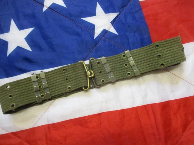 GENUINE US ARMY USMC issue VIETNAM WAR M56 M 1956 WEBBING BELT £32.50 ...