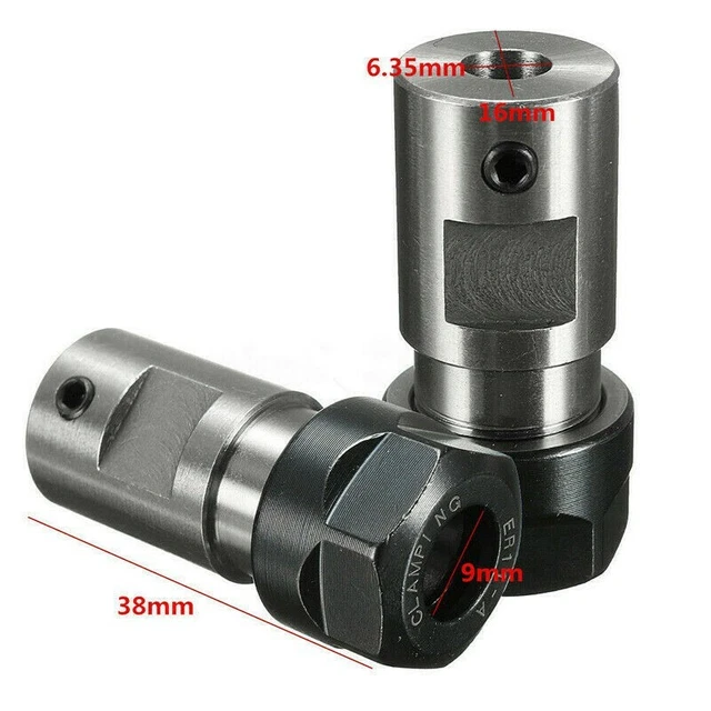 MOTEUR ARBRE COLLET Chuck 38mm 6.35mm ER11 Extension Tige Outil Support Tour CNC EUR 11,17 ...