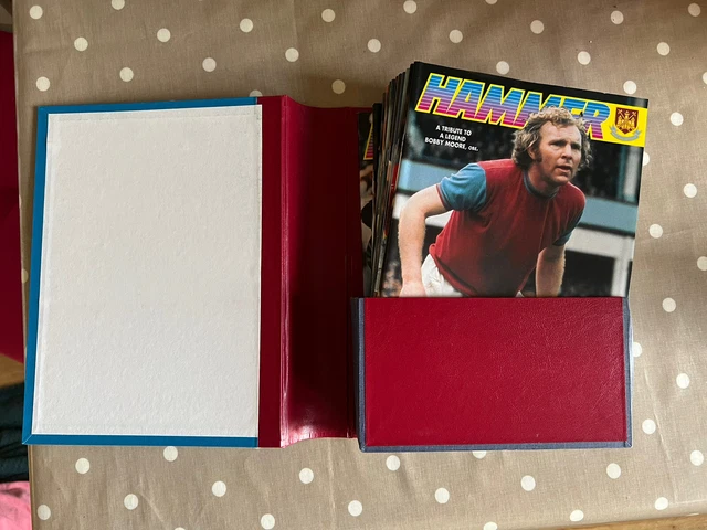 COMPLETE SET OF West Ham United home programmes 1992/93 in a dated ...