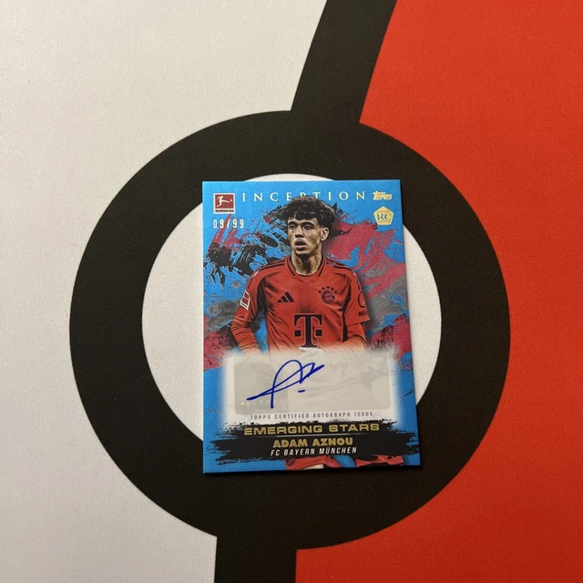 TOPPS BUNDESLIGA INCEPTION 2024/25 FC Bayern München Adam Aznou RC Auto ...