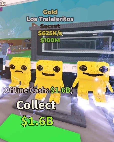 STEAL A BRAINROT Gold Los Tralaleritos 625K/S £0.89 - PicClick UK