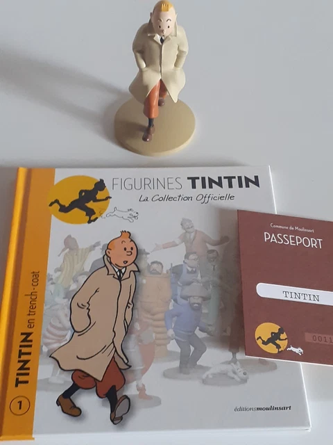 FIGURINE TINTIN COLLECTION Officielle N° 1 TINTIN EN TRENCH COAT ...