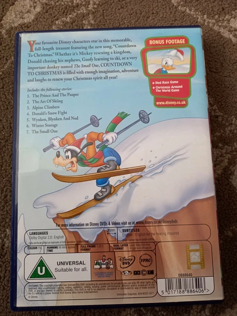 DISNEYS COUNTDOWN TO Christmas Dvd Disney Kids £6.99 - PicClick UK