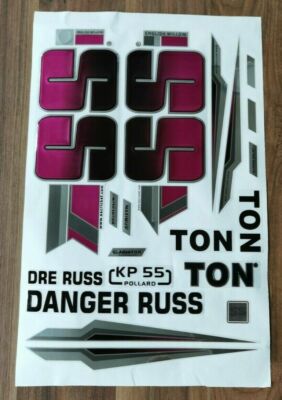 CRICKET BAT STICKERS Embossed - SS TON PURPLE £9.99 - PicClick UK