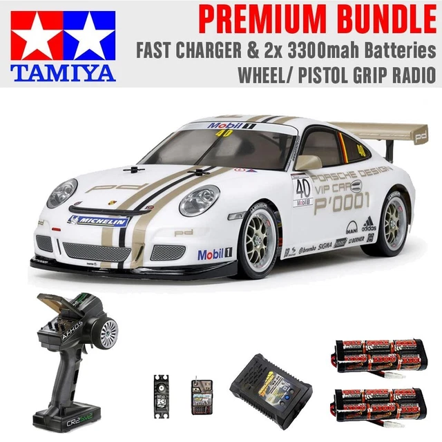 TAMIYA RC 47429 Porsche 911 GT3 (TT-01E) 1:10 Premium Wheel Radio RC ...