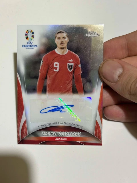 TOPPS EURO CHROME 2024 Marcel Sabitzer Austria Auto Autograph £9.99 ...