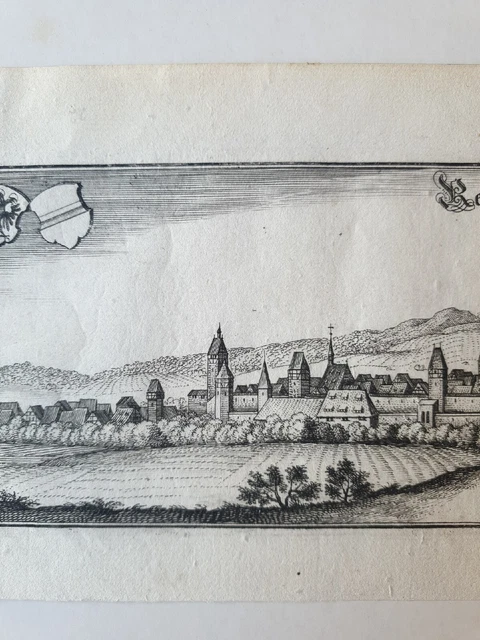 ORIGINAL MERIAN KUPFERSTICH Reutlingen 1650 engraving EUR 200,00 - PicClick DE