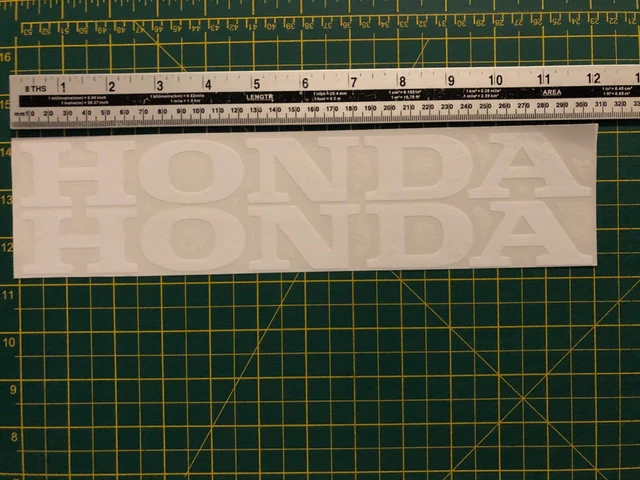 HONDA FAIRING DECALS - Race bike track road - Gloss White - CBR VFR ...