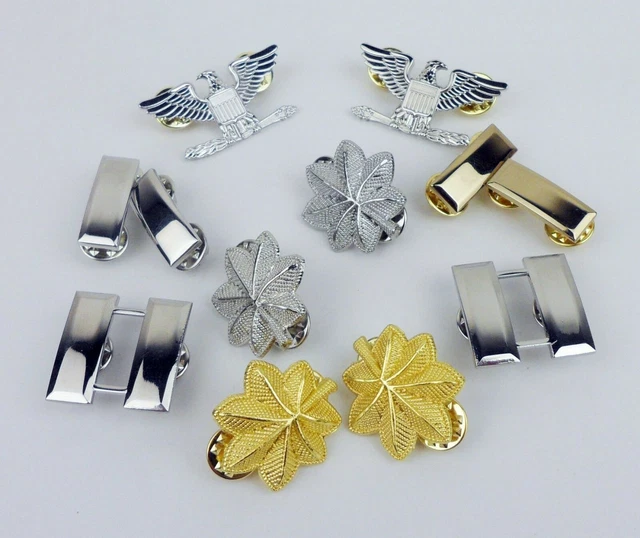 A SET US Army Ranks United States Navy Officer Rank Insignia Badge Pins ...