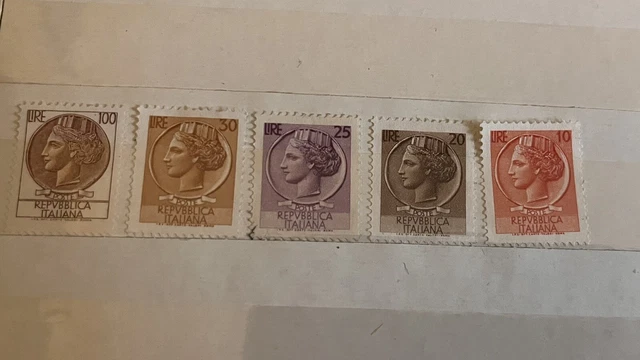 FRANCOBOLLI ITALIANI SERIE Siracusana Poste Italiane Repubblica ...