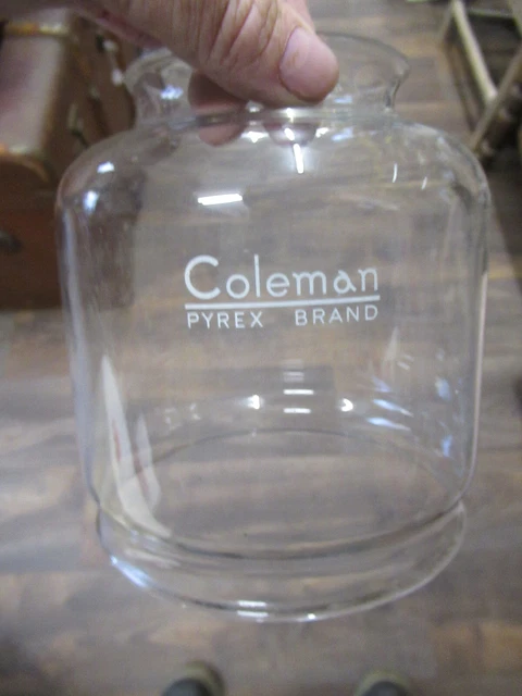 ORIGINAL COLEMAN LAMP or Lantern Pyrex Brand Glass Shade Tilley ...