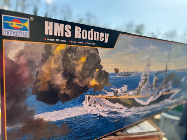 TRUMPETER #03709 1/200th SCALE HMS RODNEY MODEL KIT $275.00 - PicClick CA