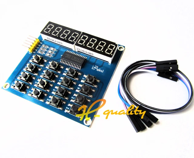 DIGITAL TM1638 8 Bits LED Keyboard Scan And Display Module Digital Tube £3.10 - PicClick UK