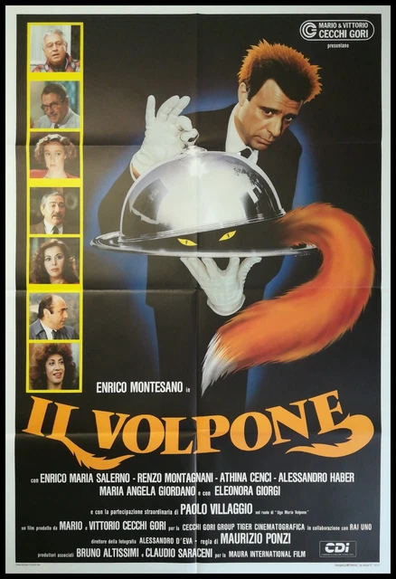 IL VOLPONE MANIFESTO Film 2F Poster Originale Cinema ENRICO MONTESANO ...